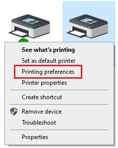 How do I change my printer settings for color to black and white printing?