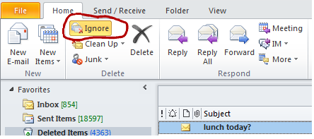 Why is my email going directly to the deleted items folder in Outlook?