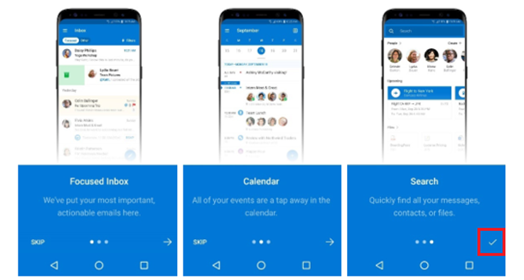 How do I install Microsoft Outlook app on Android devices for accessing ...