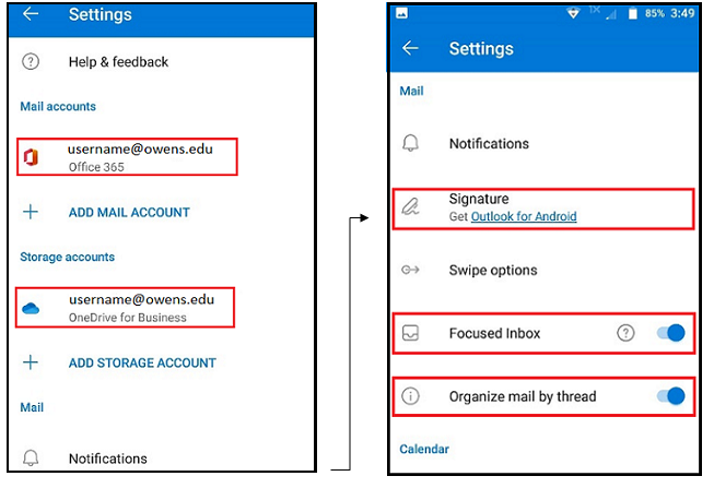 How do I install Microsoft Outlook app on Android devices for accessing ...